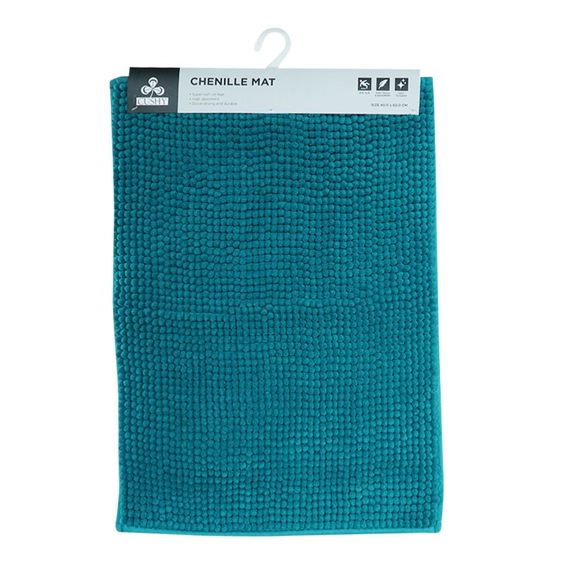 CUSHY พรมเช็ดเท้าไมซิไฟน์ (Chenille Mat) ซับน้ำได้ดี เช็ดเท้าแห้งเร็ว ...