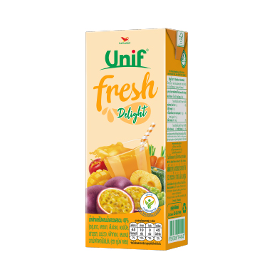 Unif-Fresh Delight ผสมผักผลไม้รวม 40% ขนาด 180 มล.1ลัง (36 กล่อง ...