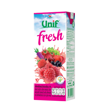 Unif Fresh น้ำผักผลไม้รวม 40% ขนาด 180 มล.1ลัง (36 กล่อง) - Living24 ...