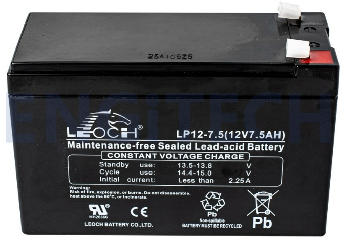 แบตเตอรี่แห้ง 12V 7.5AH ยี่ห้อ LEOCH - Living24 Store l ช้อปของแท้ ...