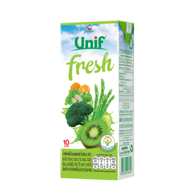 Unif Fresh น้ำผักผลไม้รวม 40% ขนาด 180 มล.1ลัง (36 กล่อง) - Living24 ...