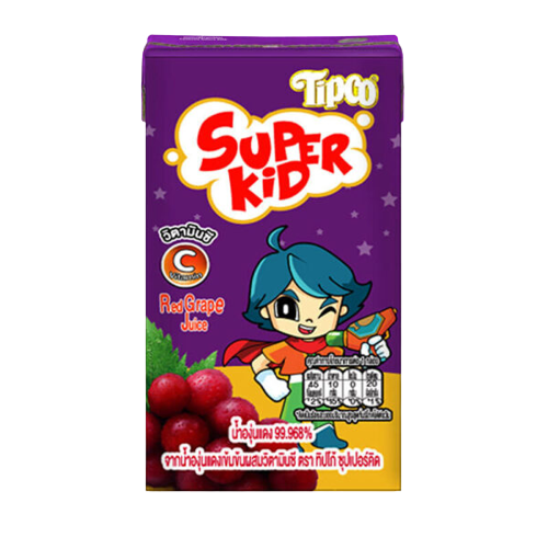 TIPCO Super Kid รสองุ่นแดง ขนาด 110 ml. 1 ลัง (36กล่อง) - Living24 ...